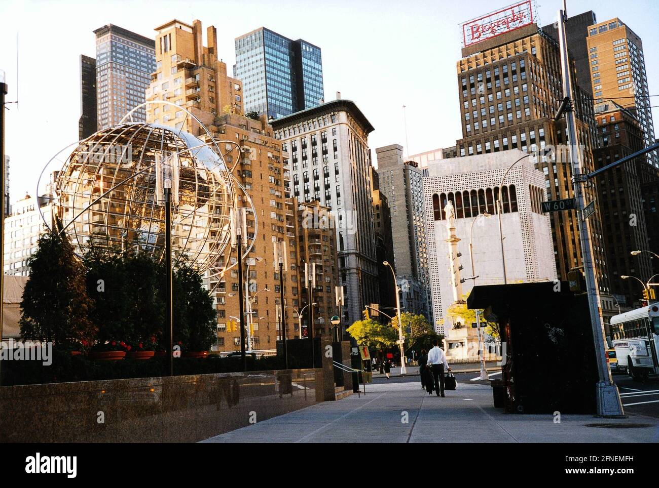 Columbus Square, a popular meeting place in New York, is located ...