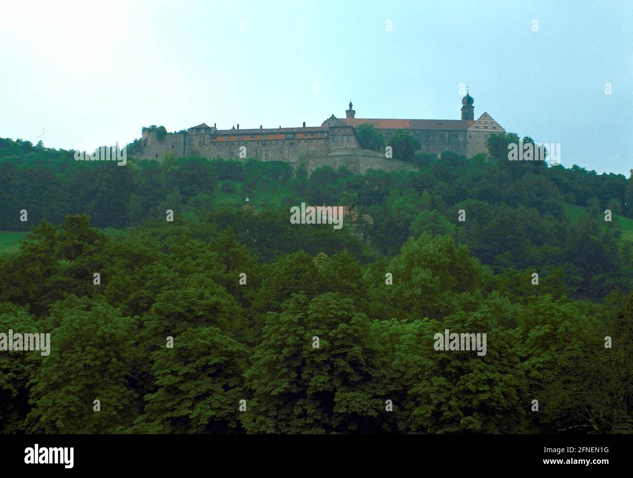 Plassenburg Castle above Kulmbach was built around 1135 by the Counts ...