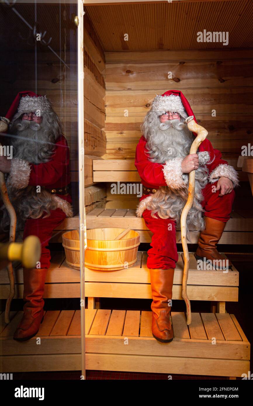 Christmas finland sauna hi-res stock photography and images - Alamy