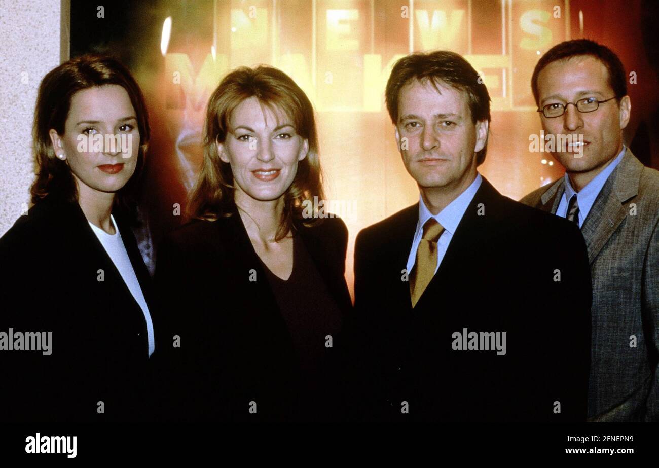 "Newsmaker"", news magazine on SAT1, from left to right: Caroline ...