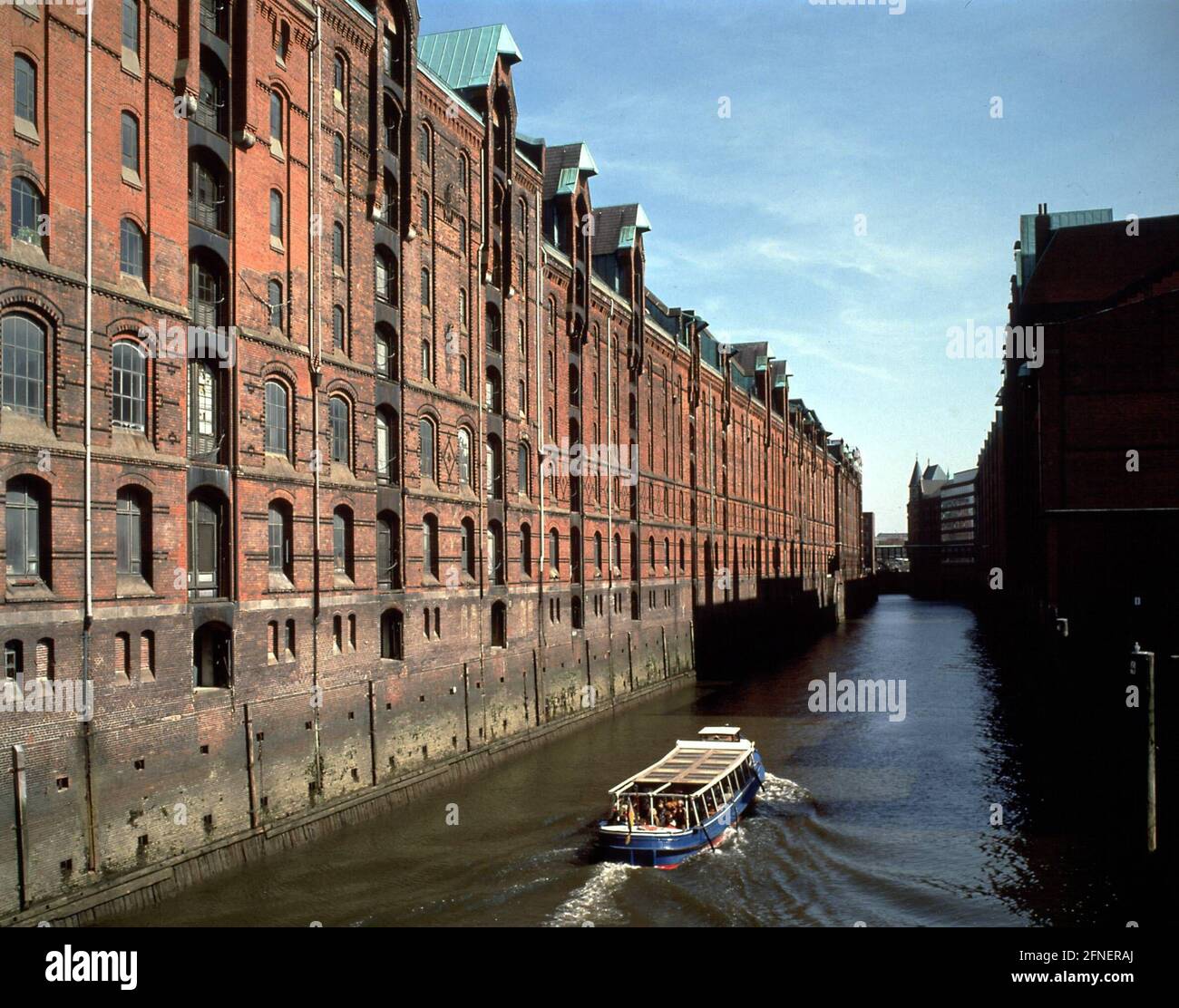 The Speicherstadt, built in the Historicist style between 1884 and 1910 ...