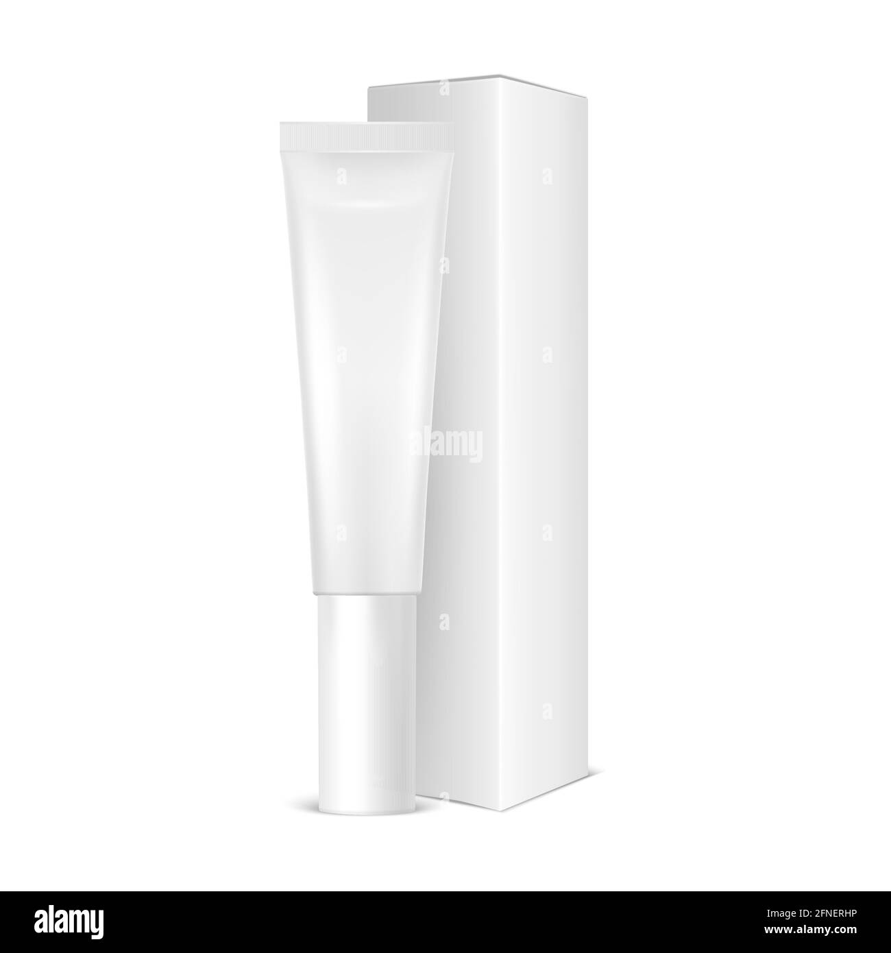 Vector 3d Realistic Plastic, Metal White Lip Balm, Lipstick, Lip Gloss ...