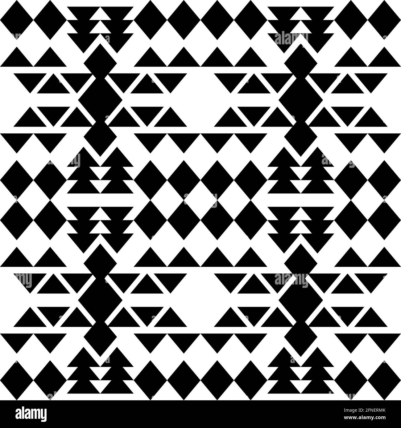 Native american seamless pattern of rhombus and triangle combinations ...