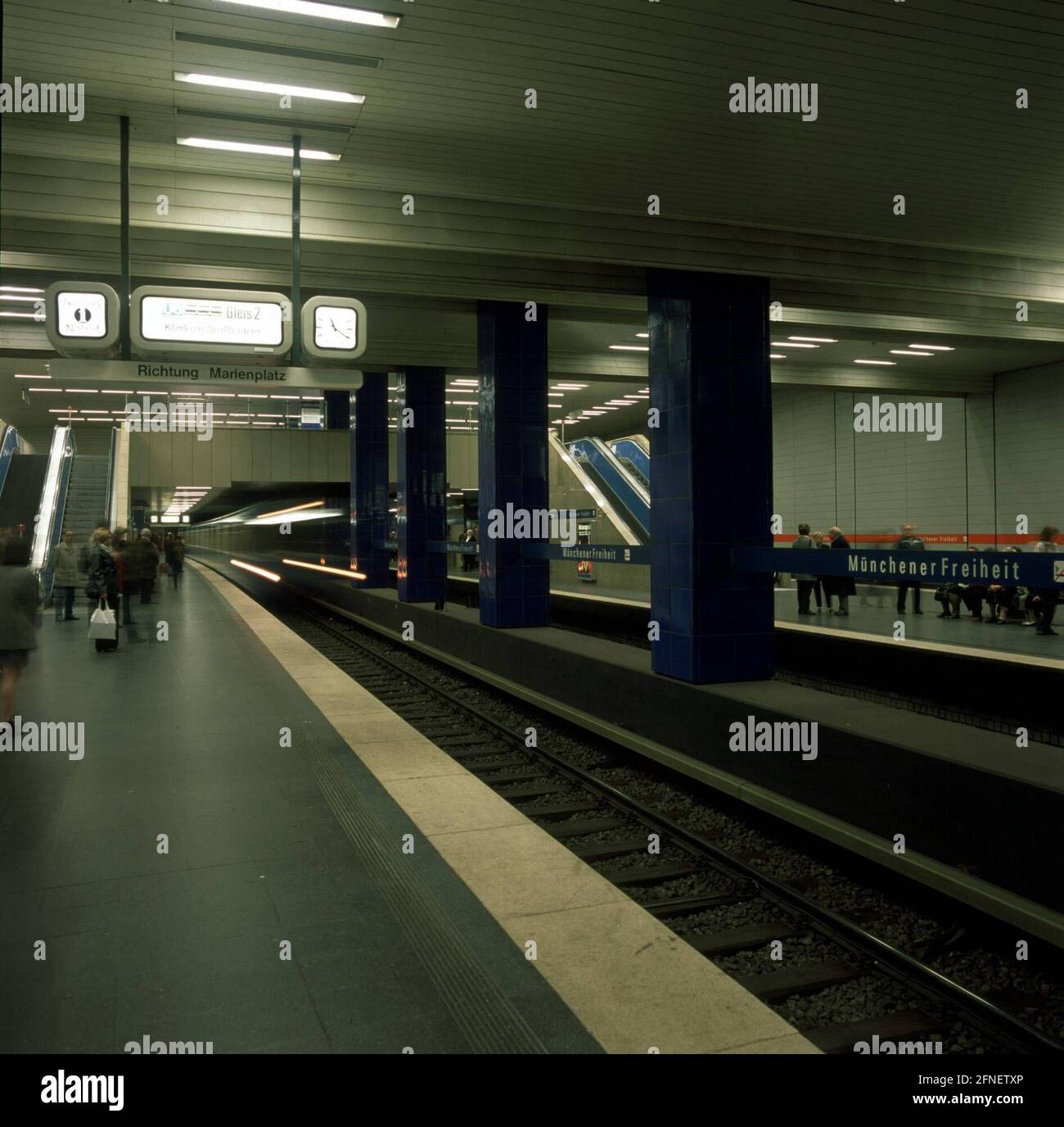Munich Freedom subway stop, Munich 1999. [automated translation] Stock ...