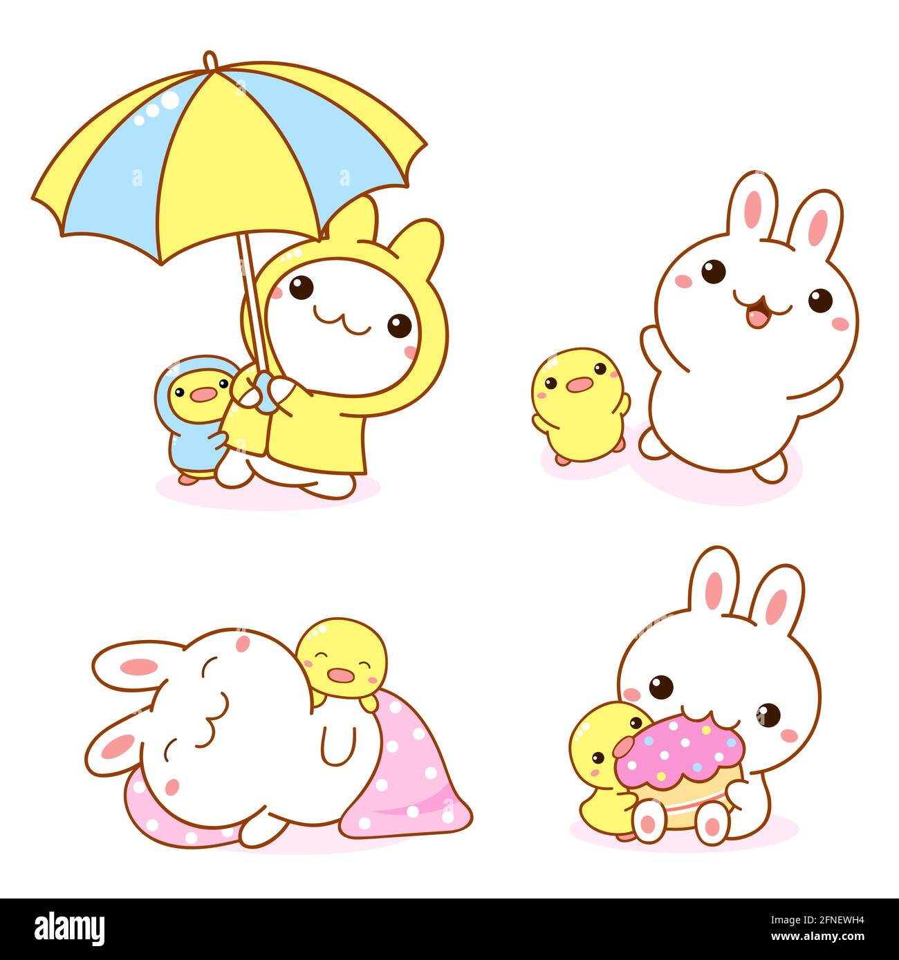 Baby Ducks And Bunnies Clip Art