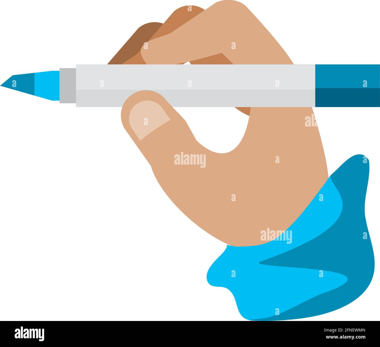 hand with marker Stock Vector Image & Art - Alamy