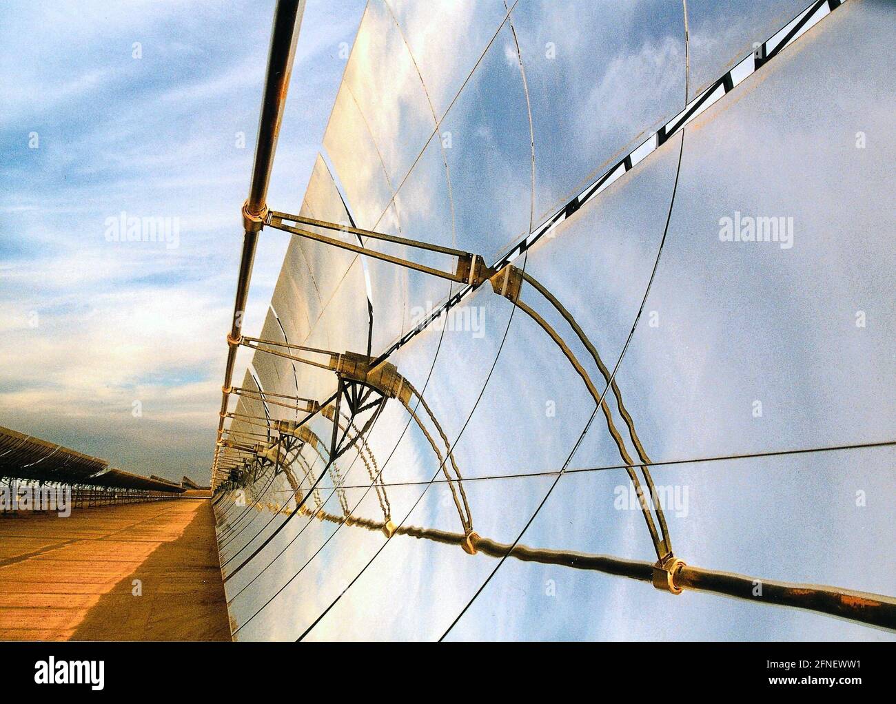 Parabolic trough power plant in the Mohave Desert [automated ...