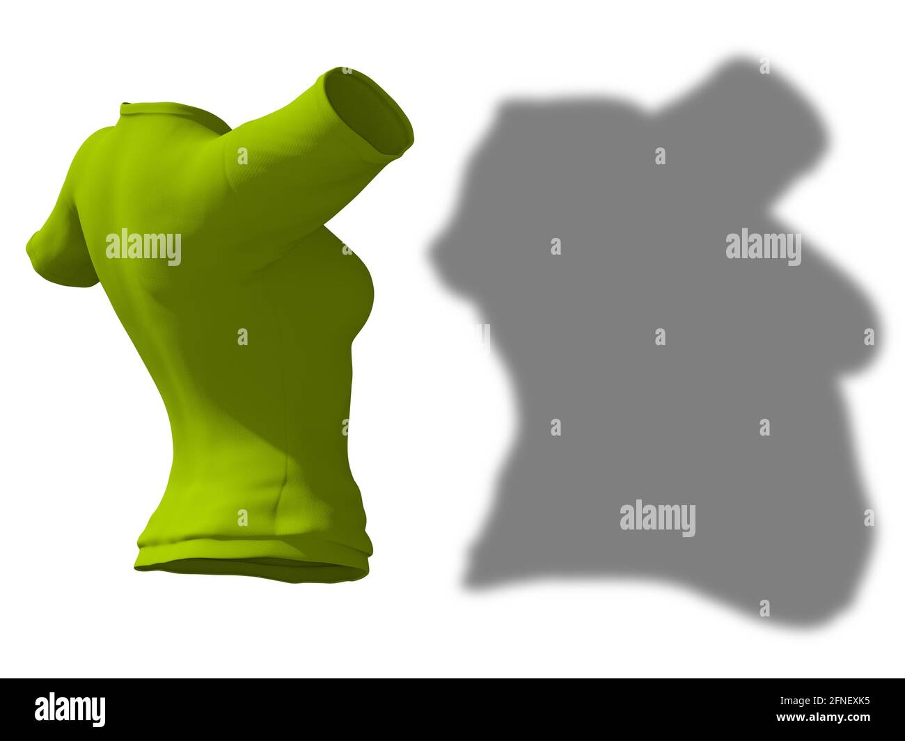 Conceptual fat overweight obese shadow female blouse outfit vs slim fit ...