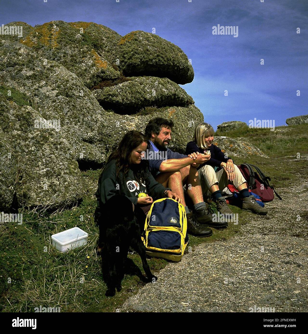 Cornwall: Picnic on the magical rocks of Carn Lês Boel. [automated ...