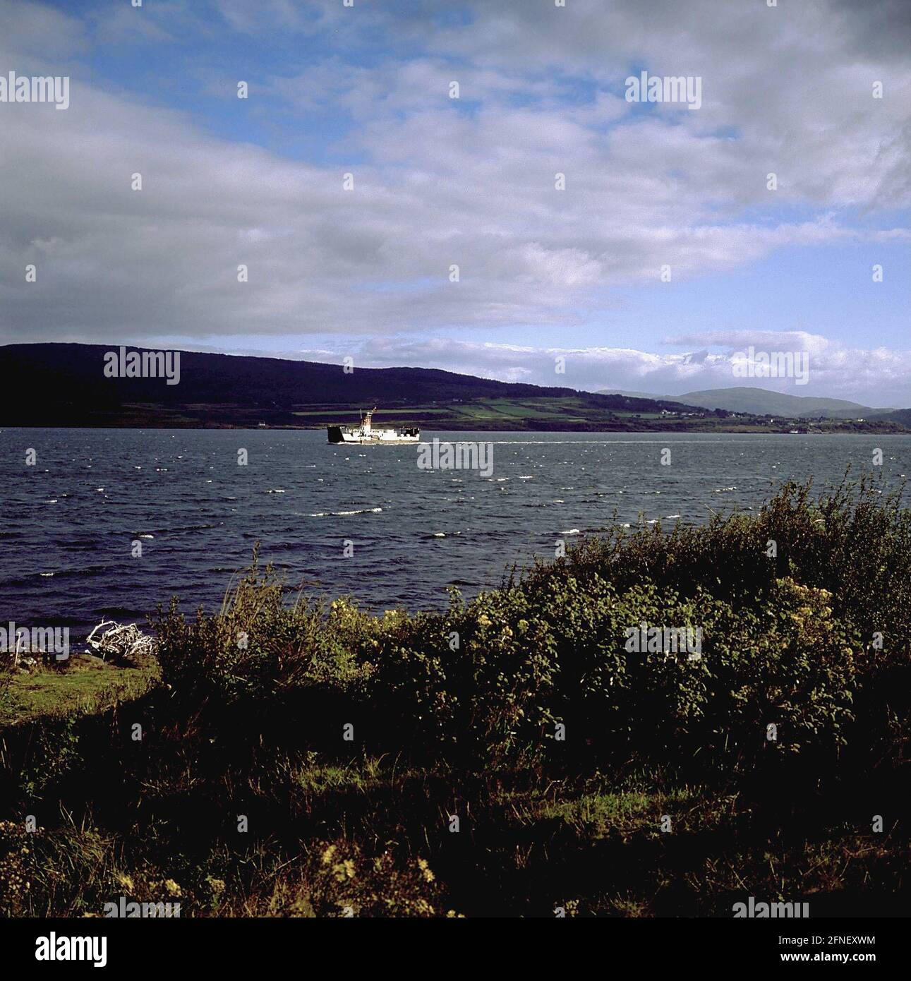 Scotland: Ferry in Fisnish Bay on the route from the island of Mull to ...