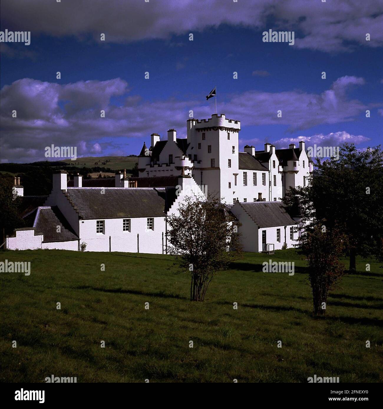 Scotland: Blair Castle near the village of Blair Atholl, near Pitlochry ...