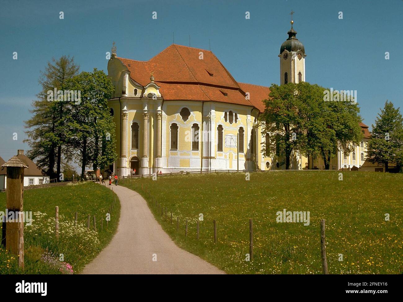 Wieskirche, pilgrimage church of the Steingaden monastery, was built in ...