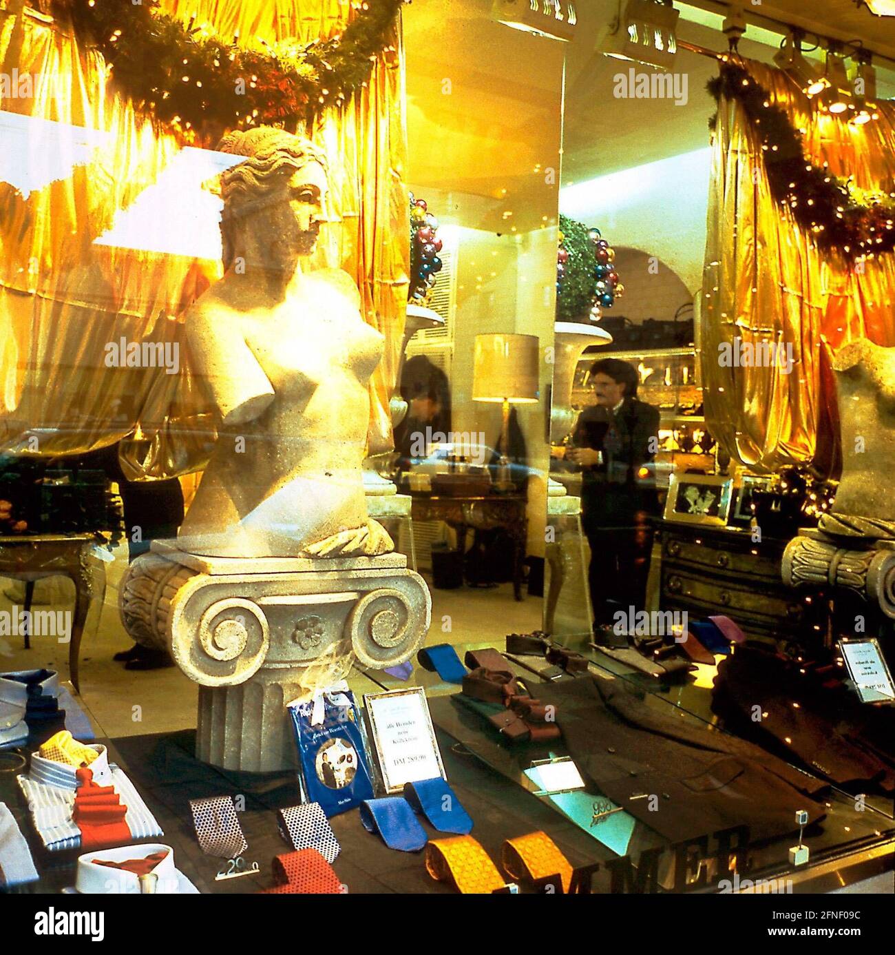 Shop window of the fashion designer Rudolf Moshammer in his fashion ...