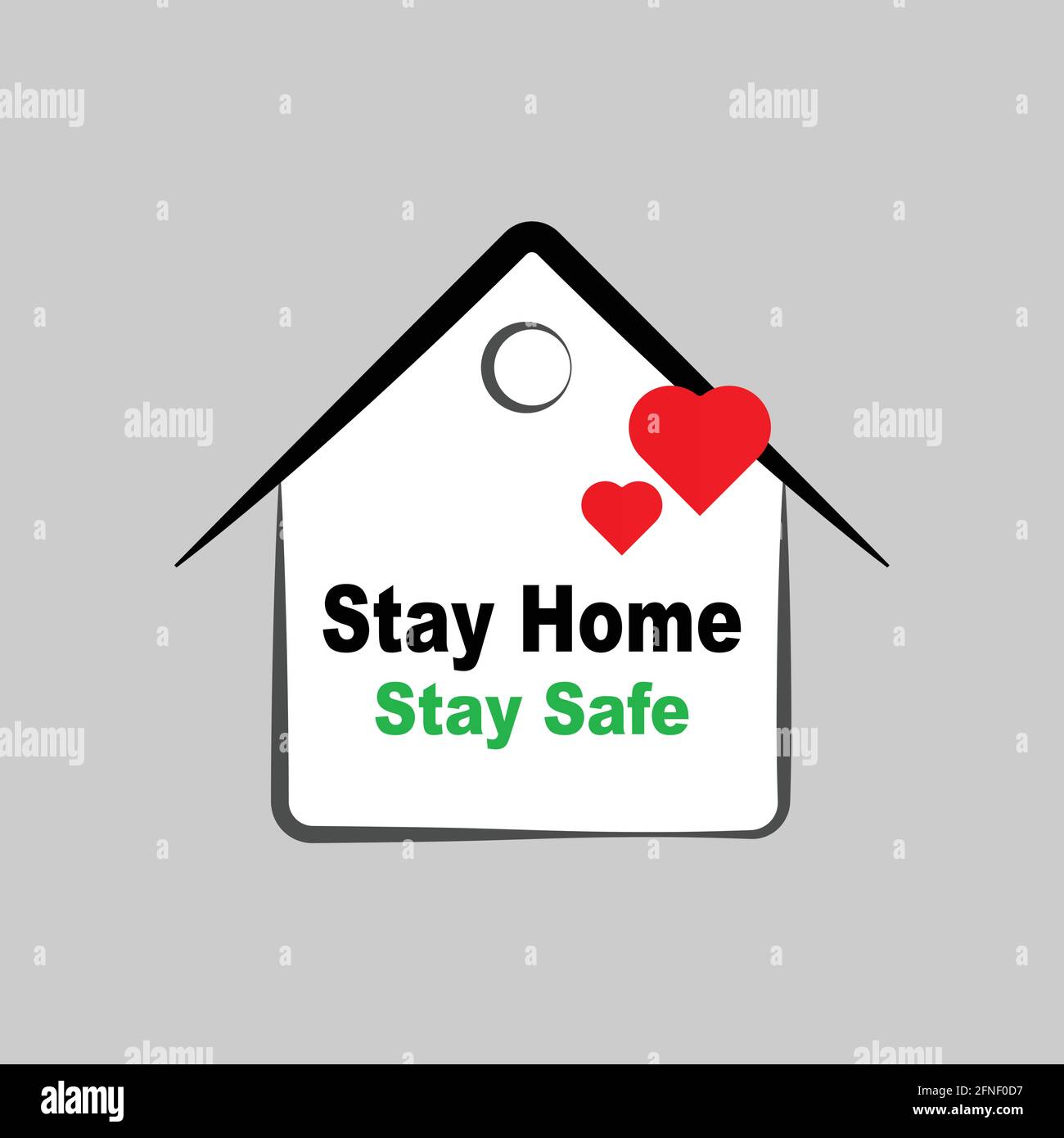 Safe at home Stock Vector Images - Alamy