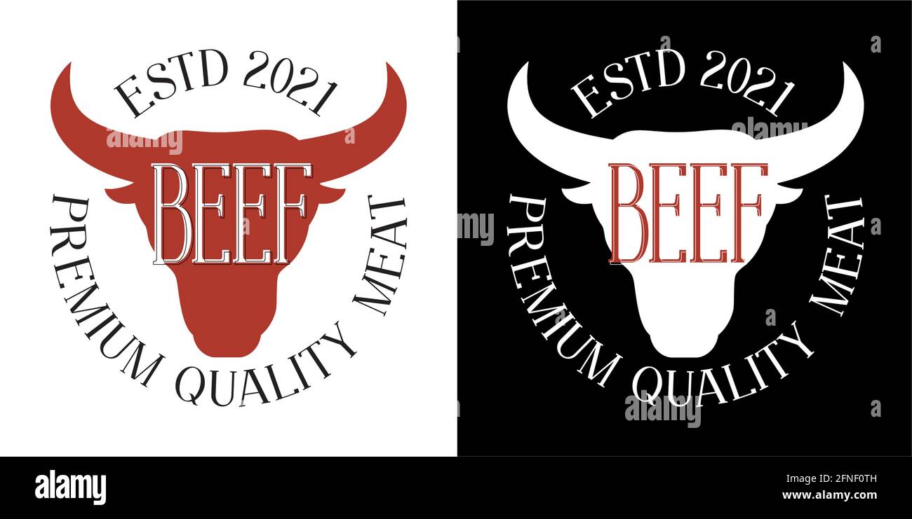 Premium beef logo hi-res stock photography and images - Alamy