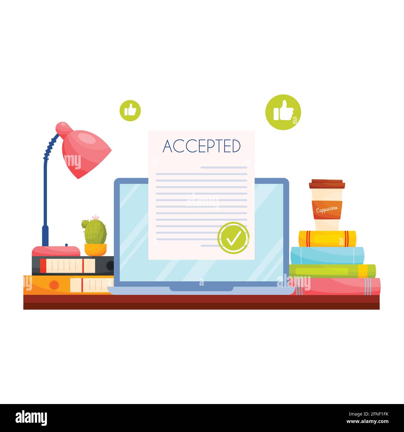 Education concept, Accepted application to college or university ...