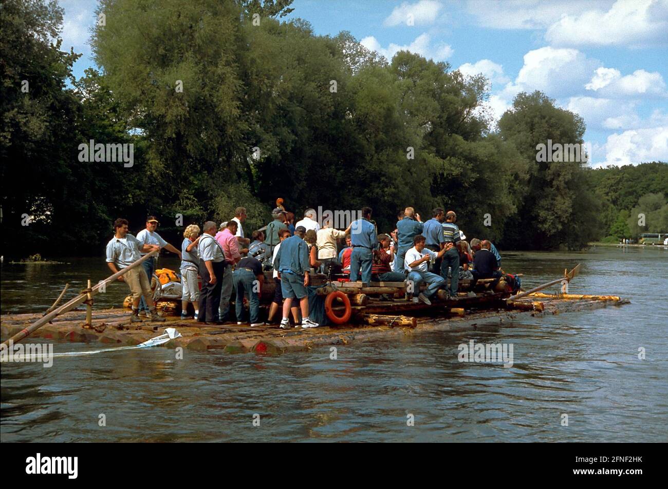 Raft trip on the Isar. [automated translation] Stock Photo - Alamy