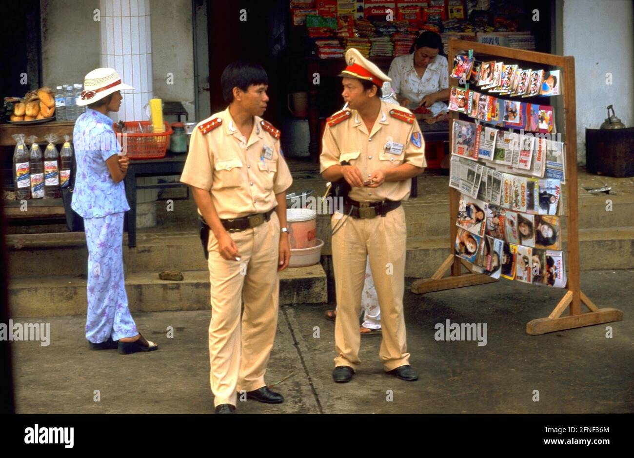Two policemen in uniform. [automated translation] Stock Photo - Alamy