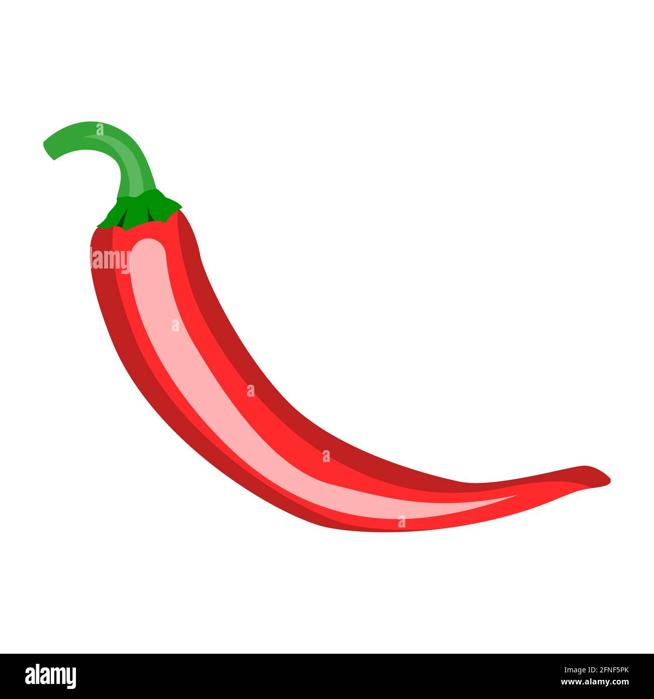 chili pepper illustration vector isolated on white background Stock ...