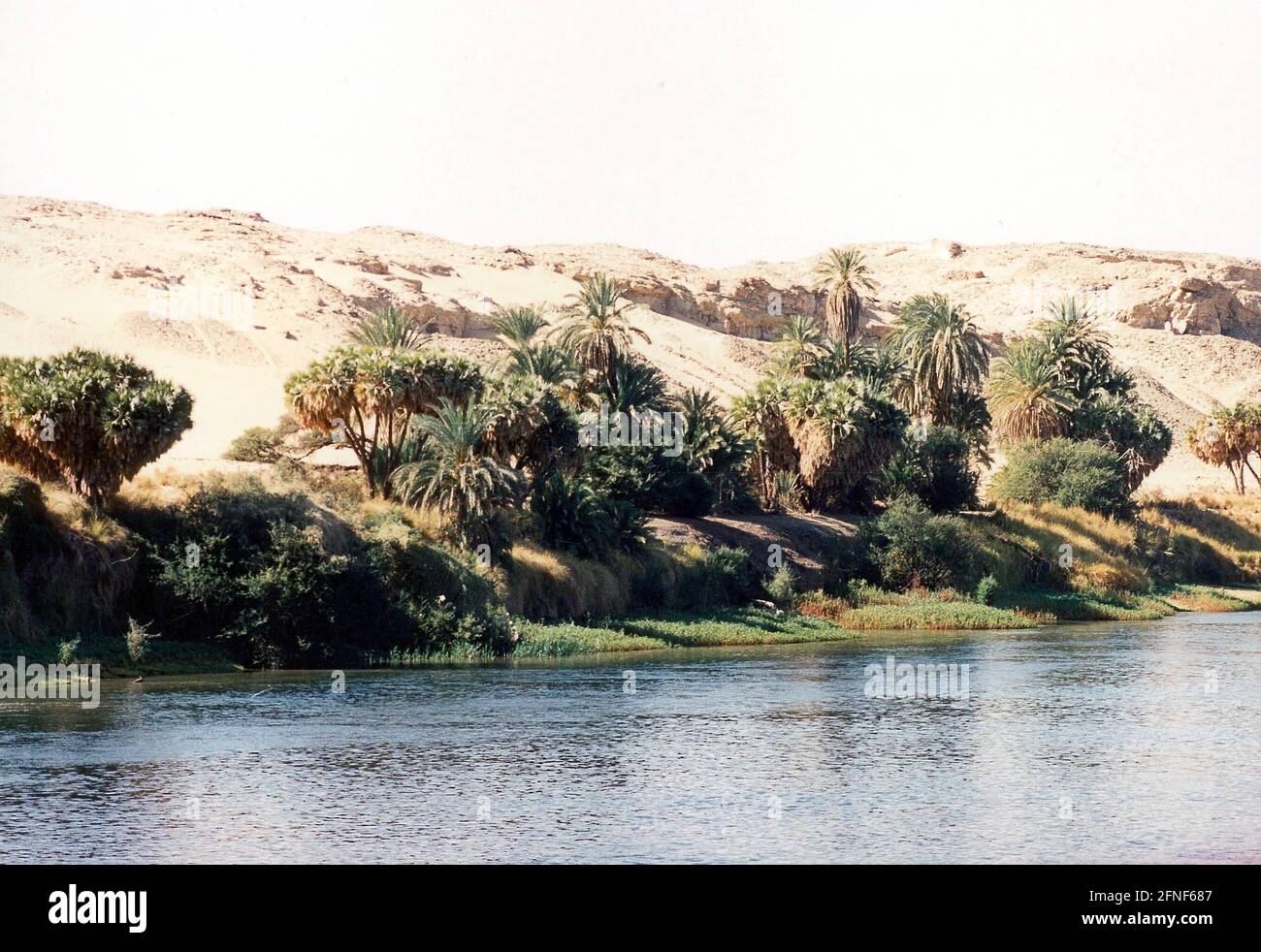 Nile landscape near Aswan. [automated translation] Stock Photo - Alamy