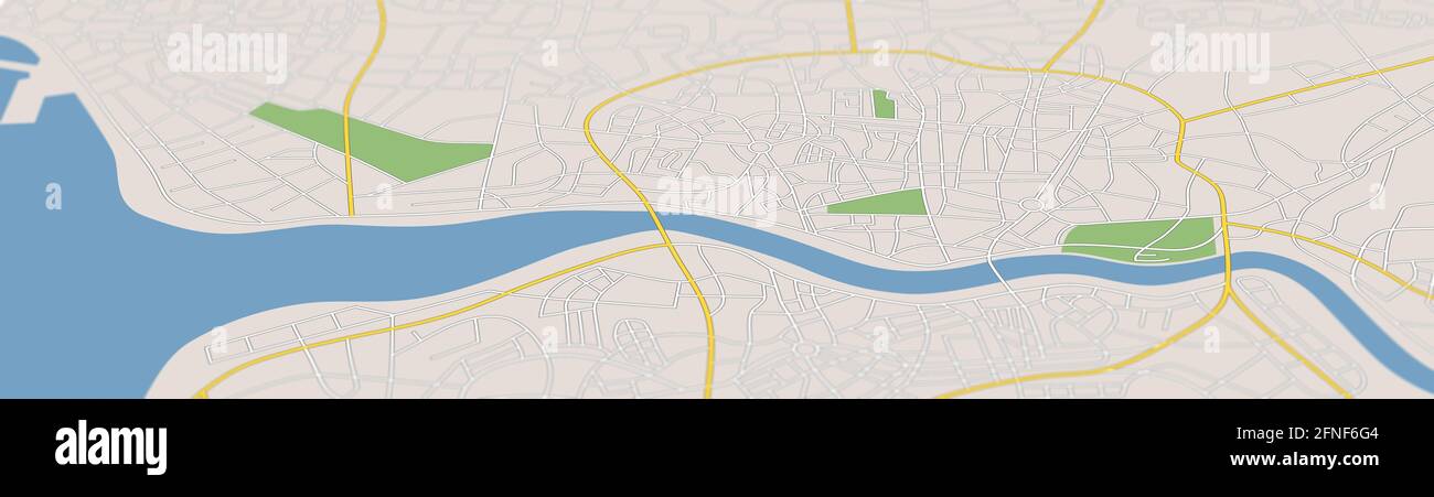 A generic city map illustration Stock Photo - Alamy