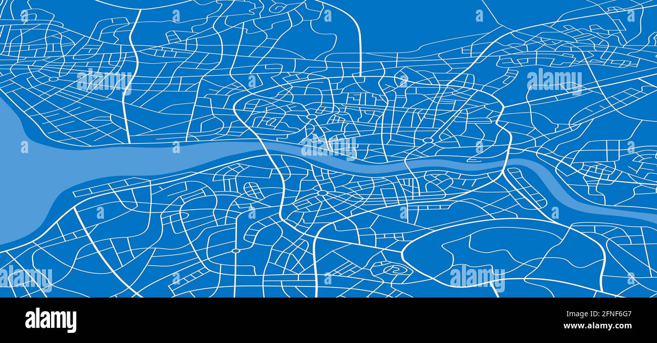 A generic city map illustration Stock Photo - Alamy