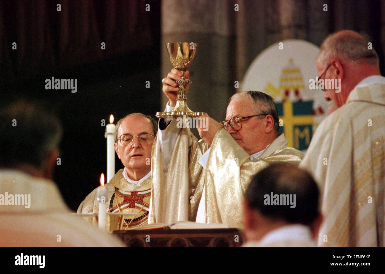 Cologne Cardinal and Archbishop Joachim Joachim Meisner (left) and ...