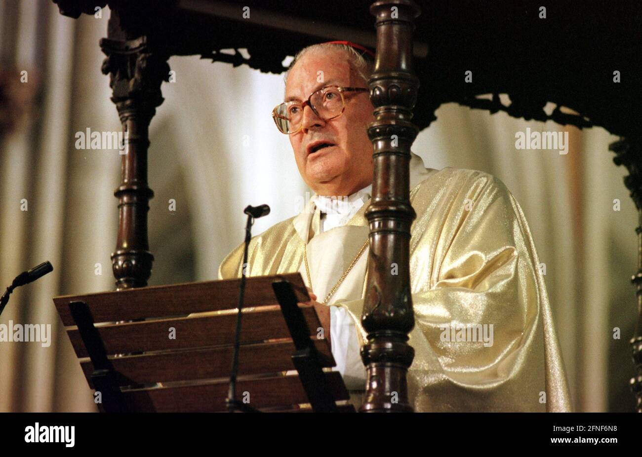 Angelo Sodano, Cardinal Secretary of State and Papal Legate, preaches ...