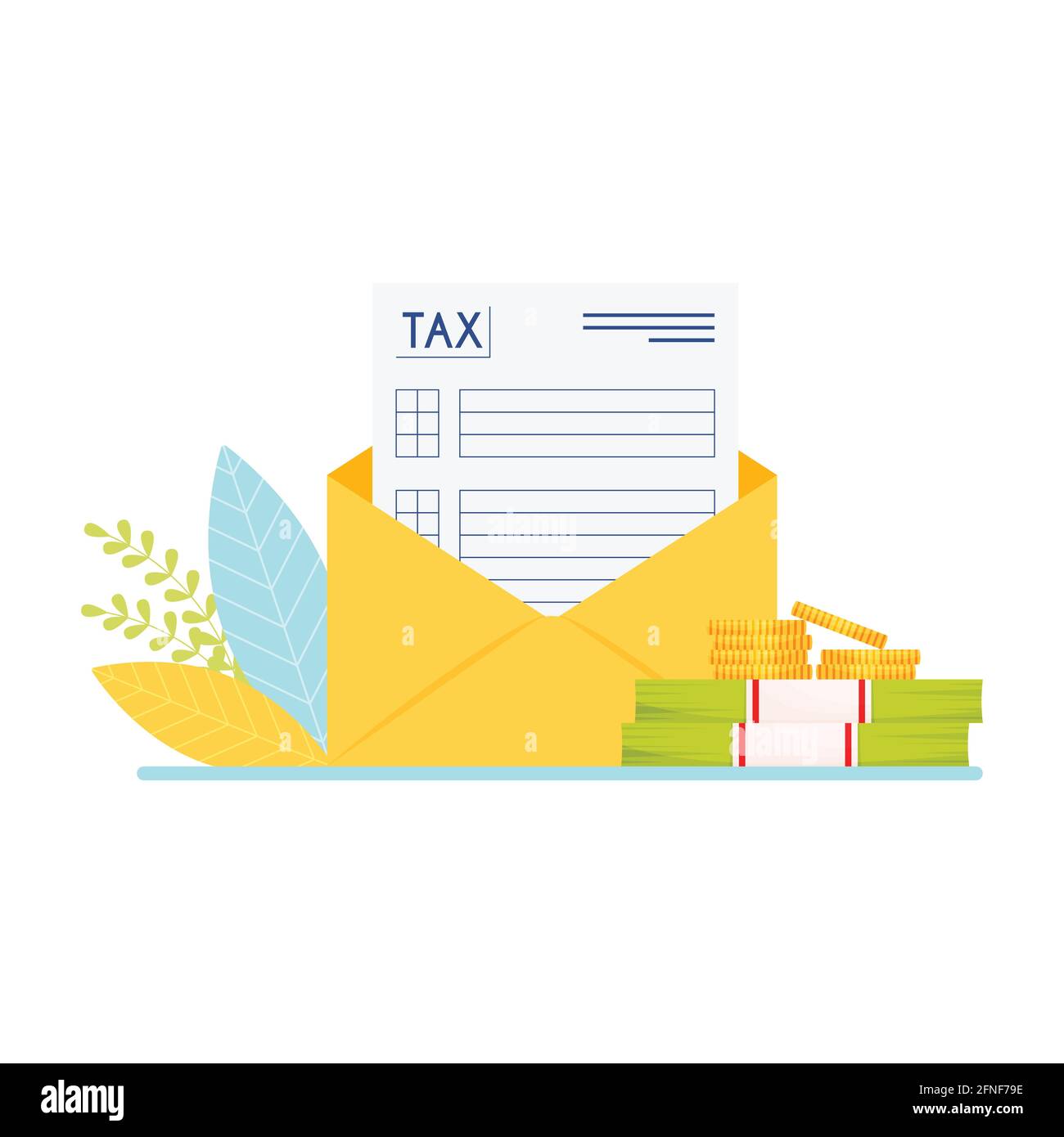 Tax time background. Vector illustration Stock Vector Image & Art - Alamy