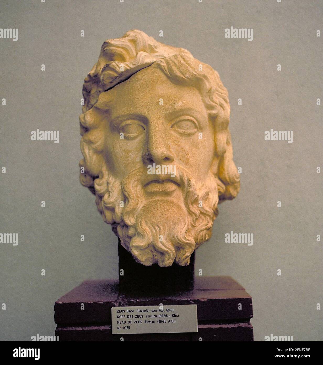 Zeus, the supreme Greek god, in the museum of Ephesus, in Selcuk. He ...