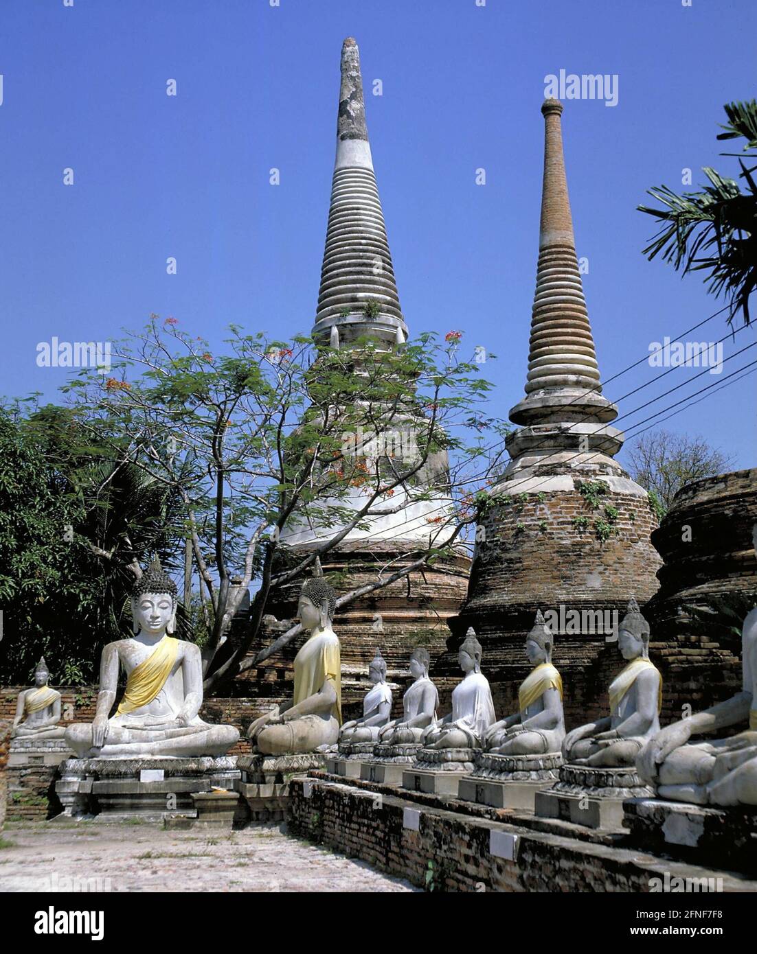 Temple court in the capital of the kingdom of Ayuthia (1350-1767 ...