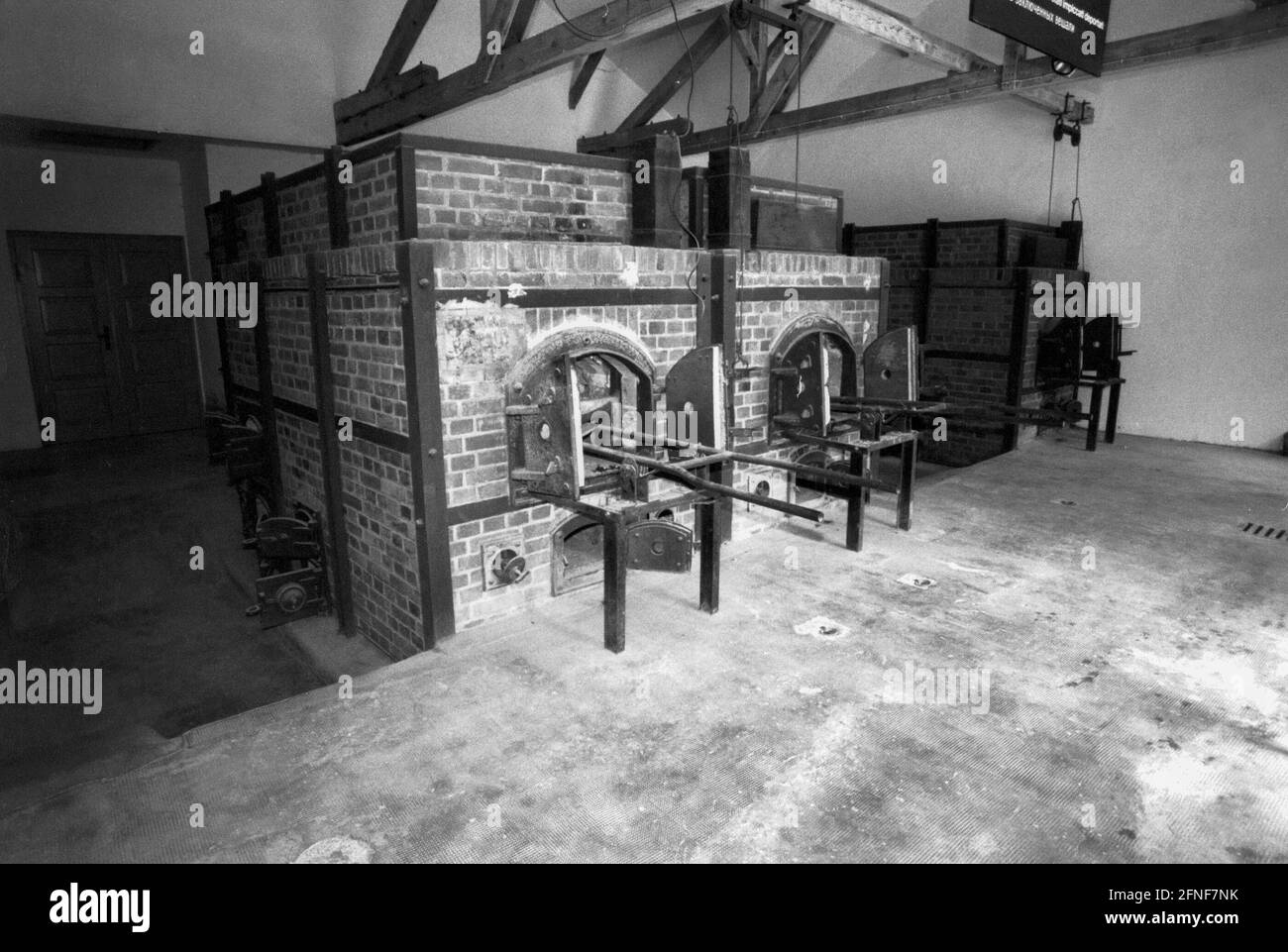 Ovens in the memorial site of the former concentration camp Dachau ...
