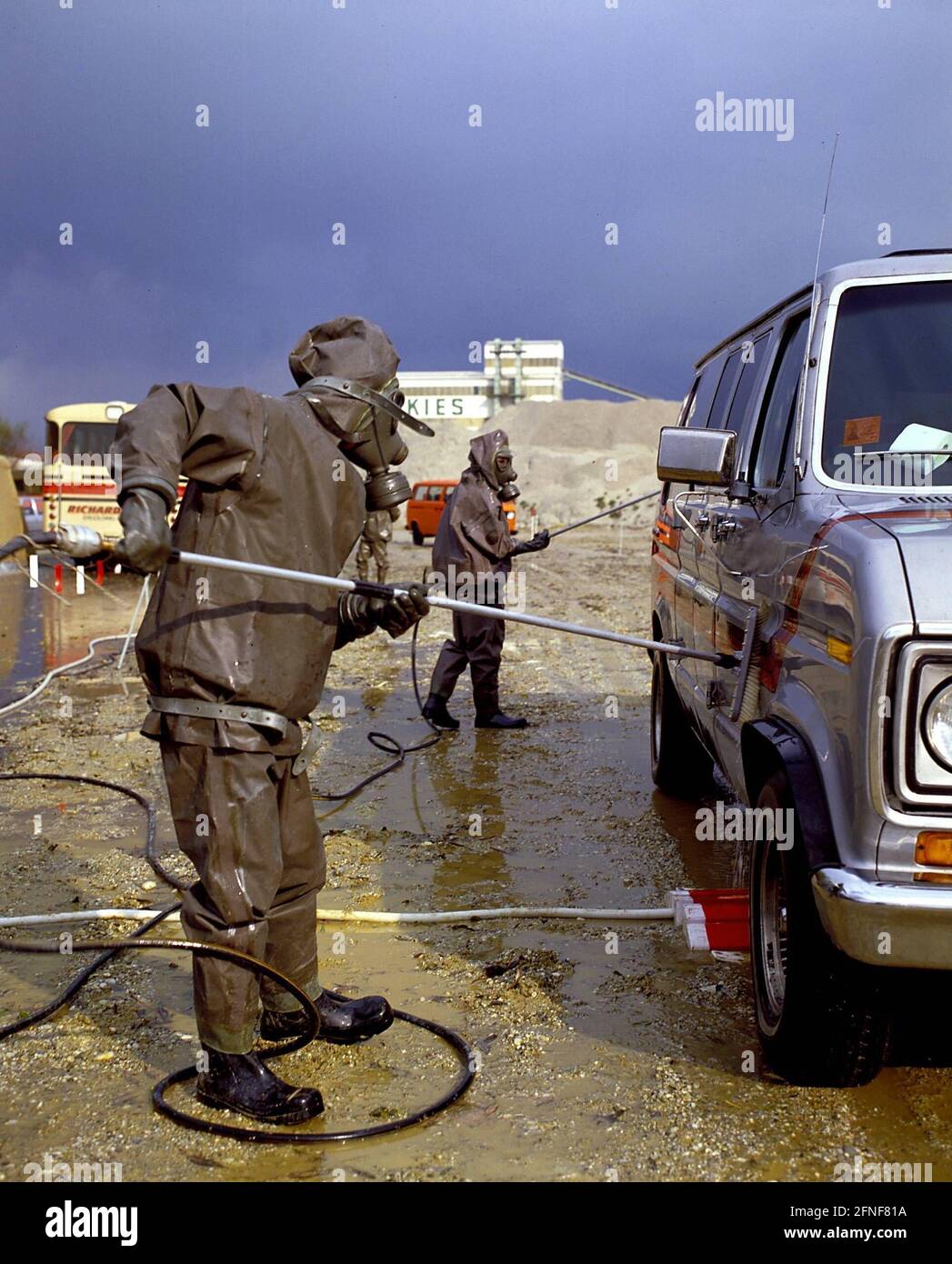 Radiation protection exercise at a nuclear power plant. [automated ...