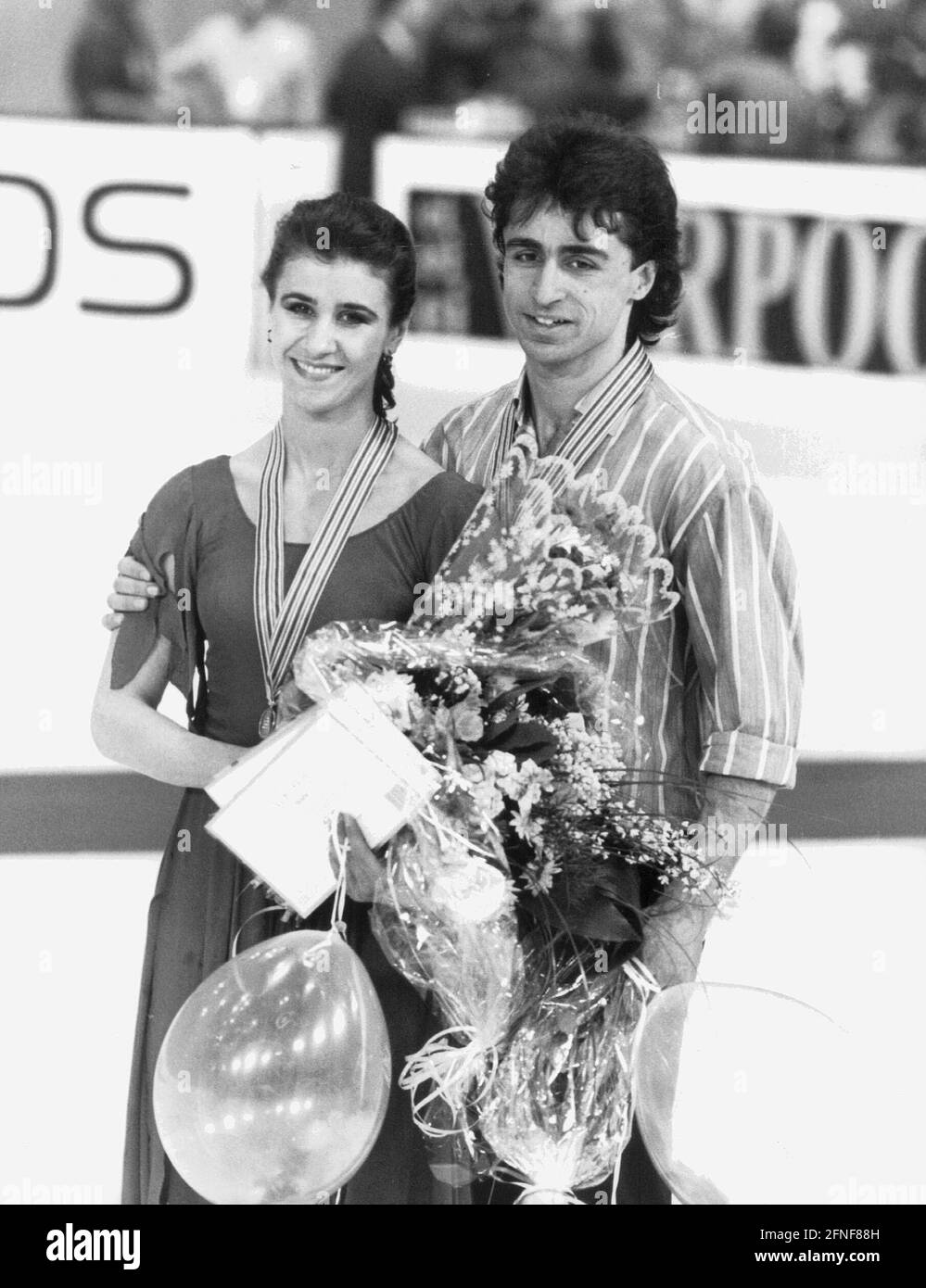 World champions in ice dancing: the French brother and sister team ...