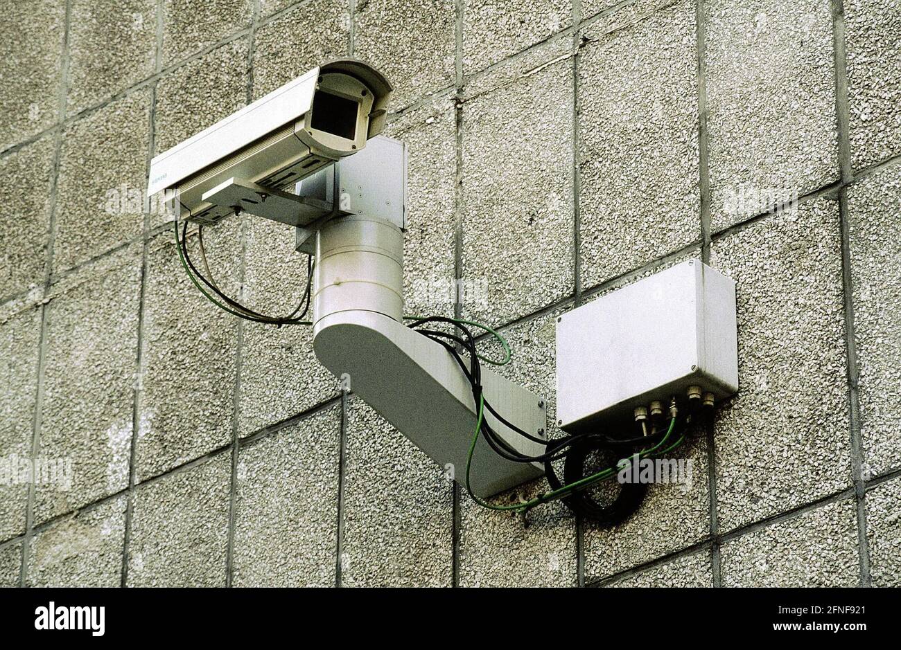Surveillance camera at the Stasi headquarters in Berlin's ...