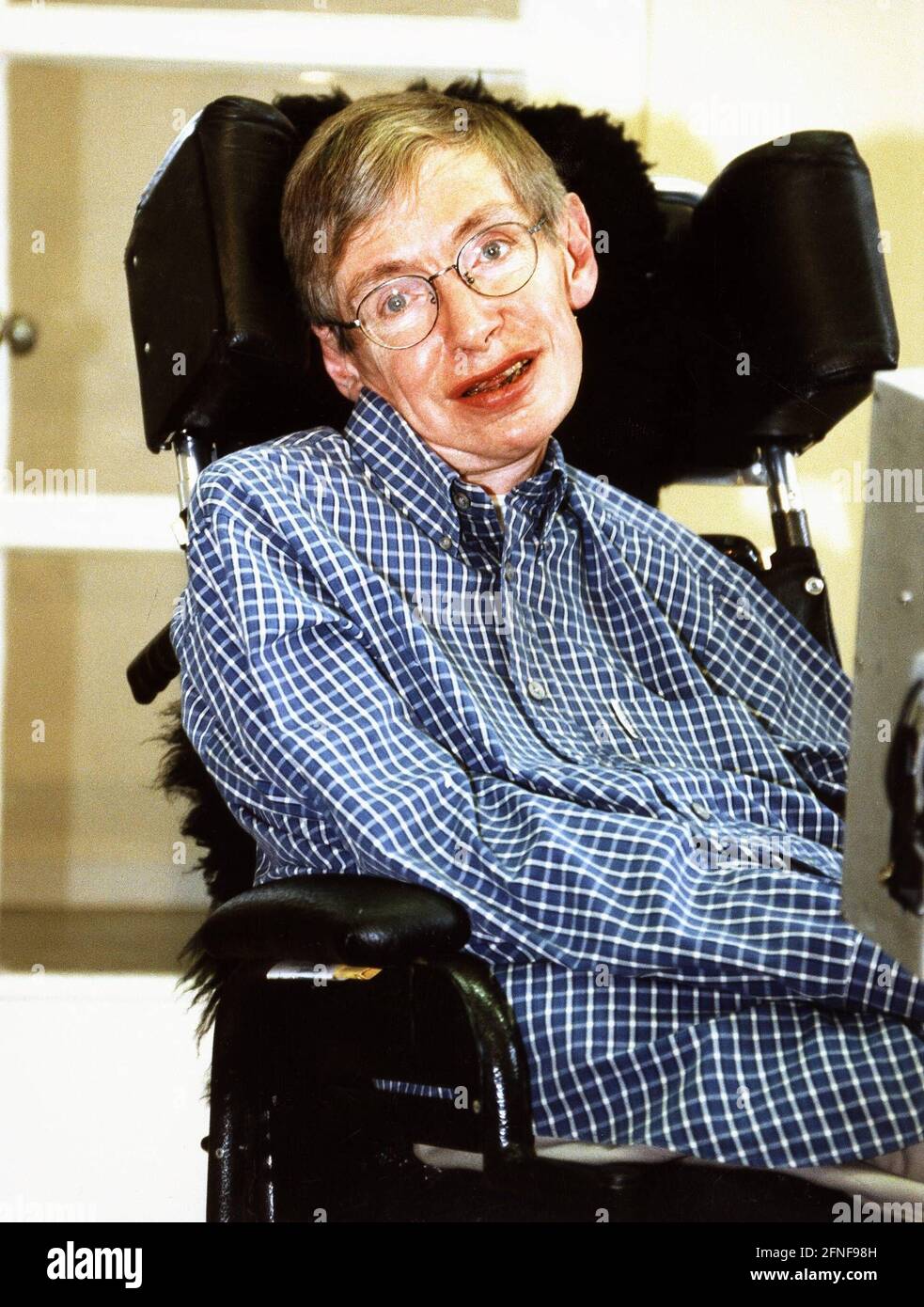Stephen Hawking, British physicist. [automated translation] Stock Photo ...