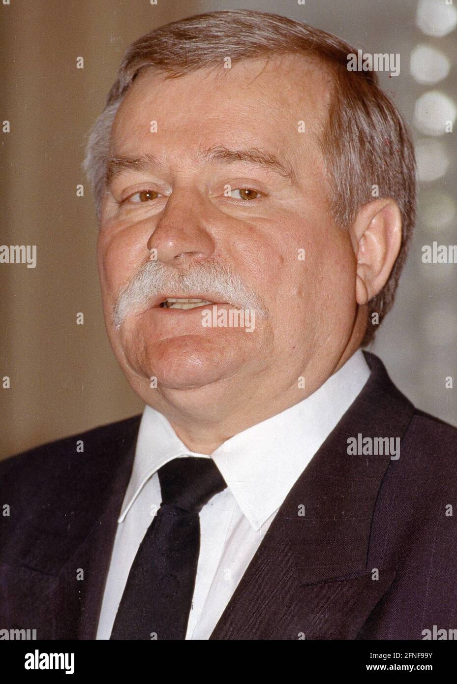 Lech Walesa, former President of Poland and former leader of the ...