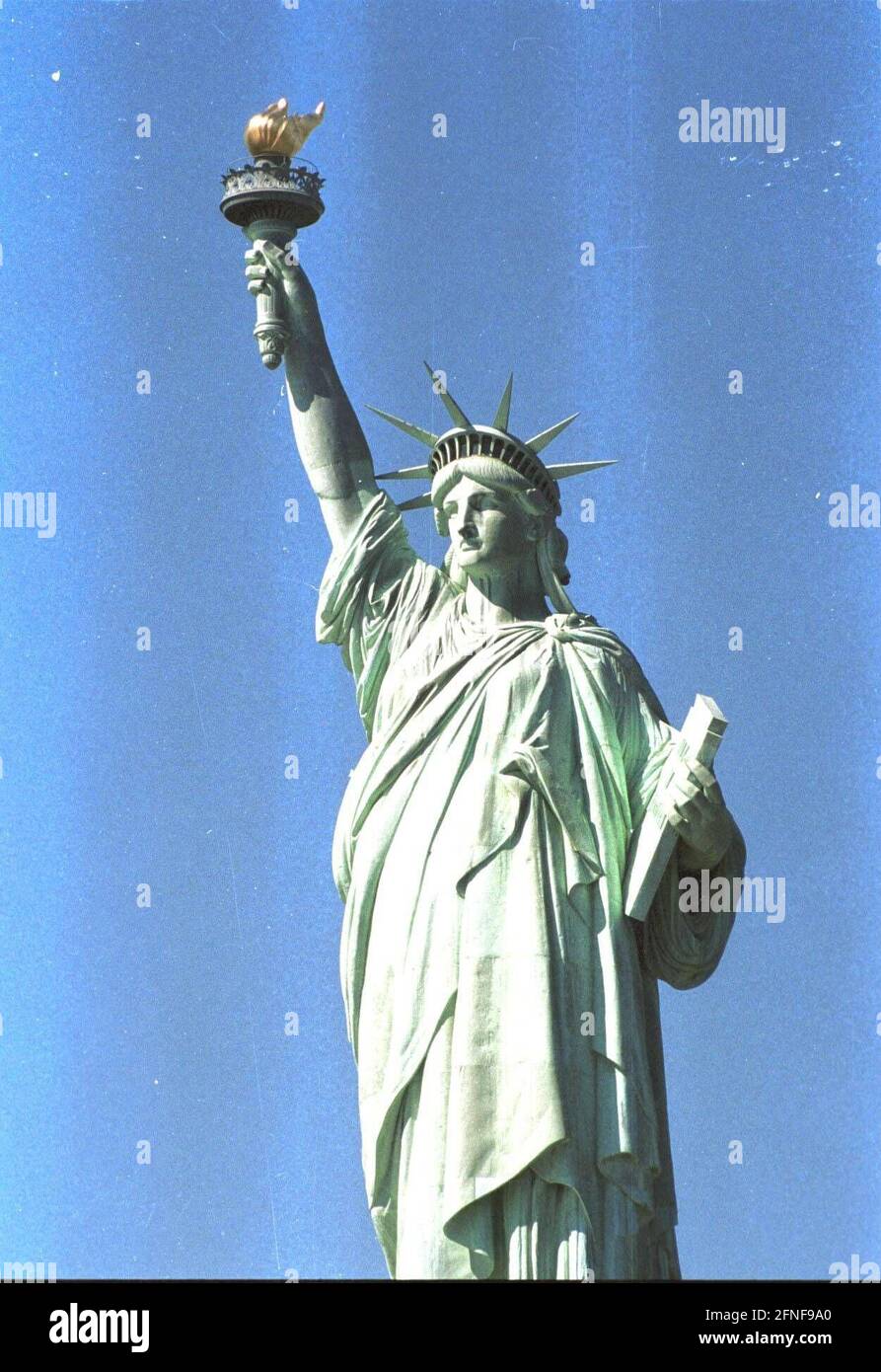 New YORK - USA. The landmark of New York: The Statue of Liberty ...