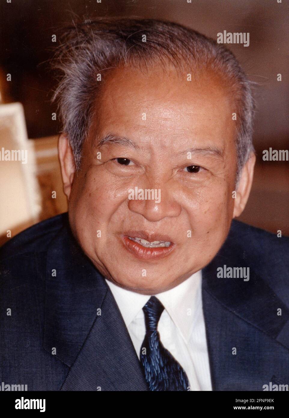 Norodom Sihanouk, King of Cambodia. [automated translation] Stock Photo ...
