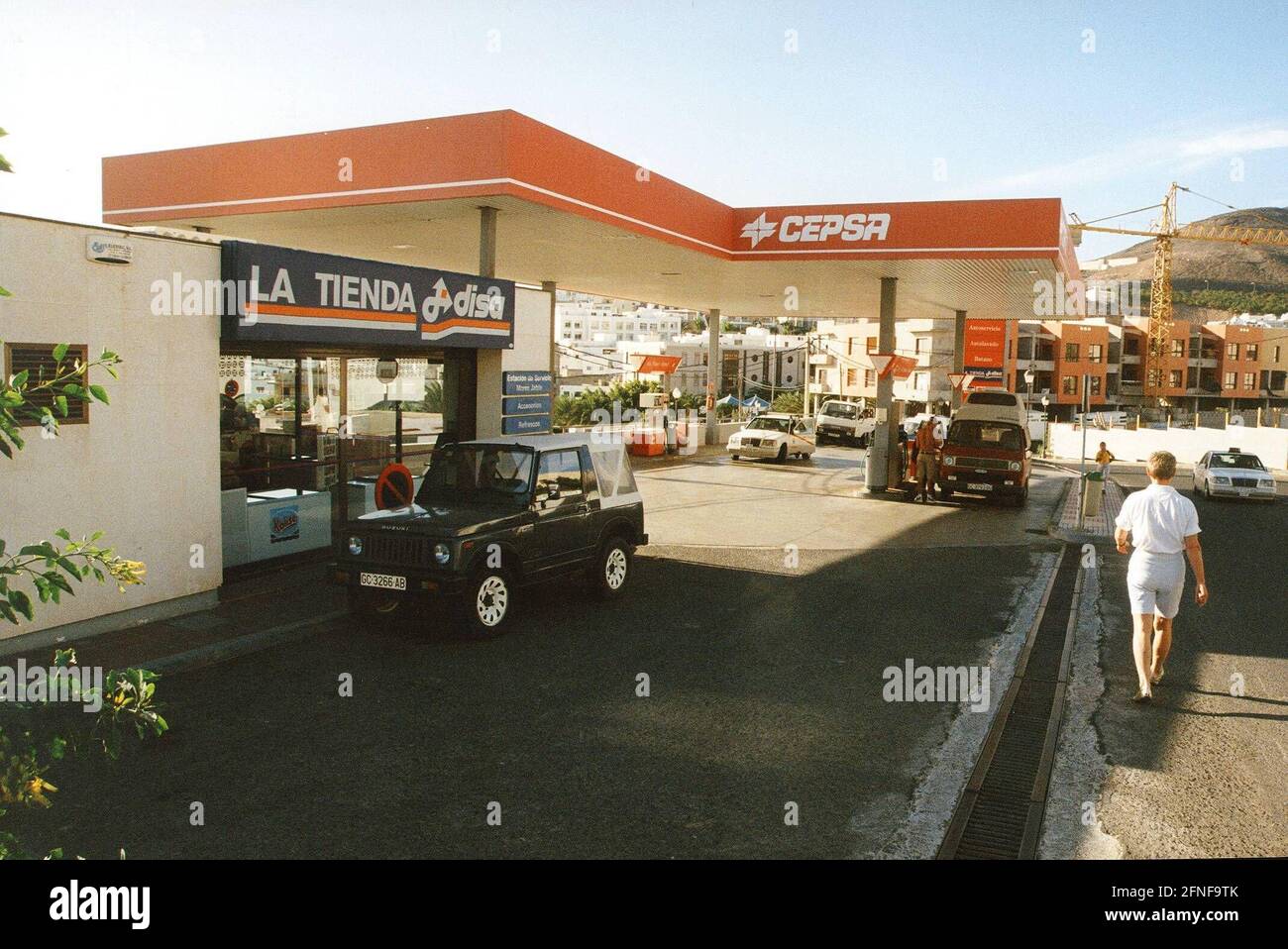 "Spanish tank stacks of the company ""CEPSA"" in Morro Jable on ...