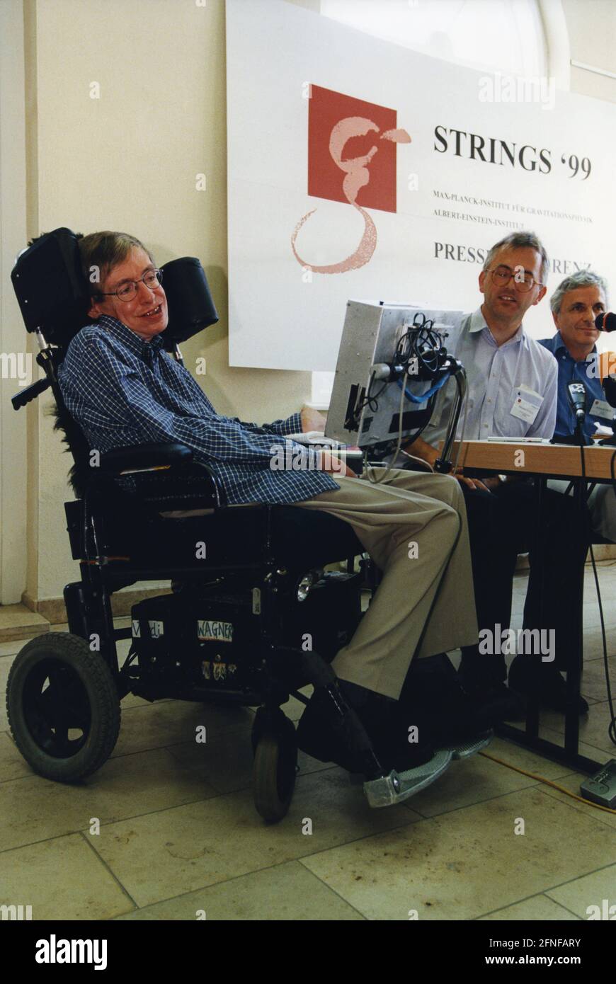 Prof. Stephen William Hawking at the press conference for the 'Strings ...