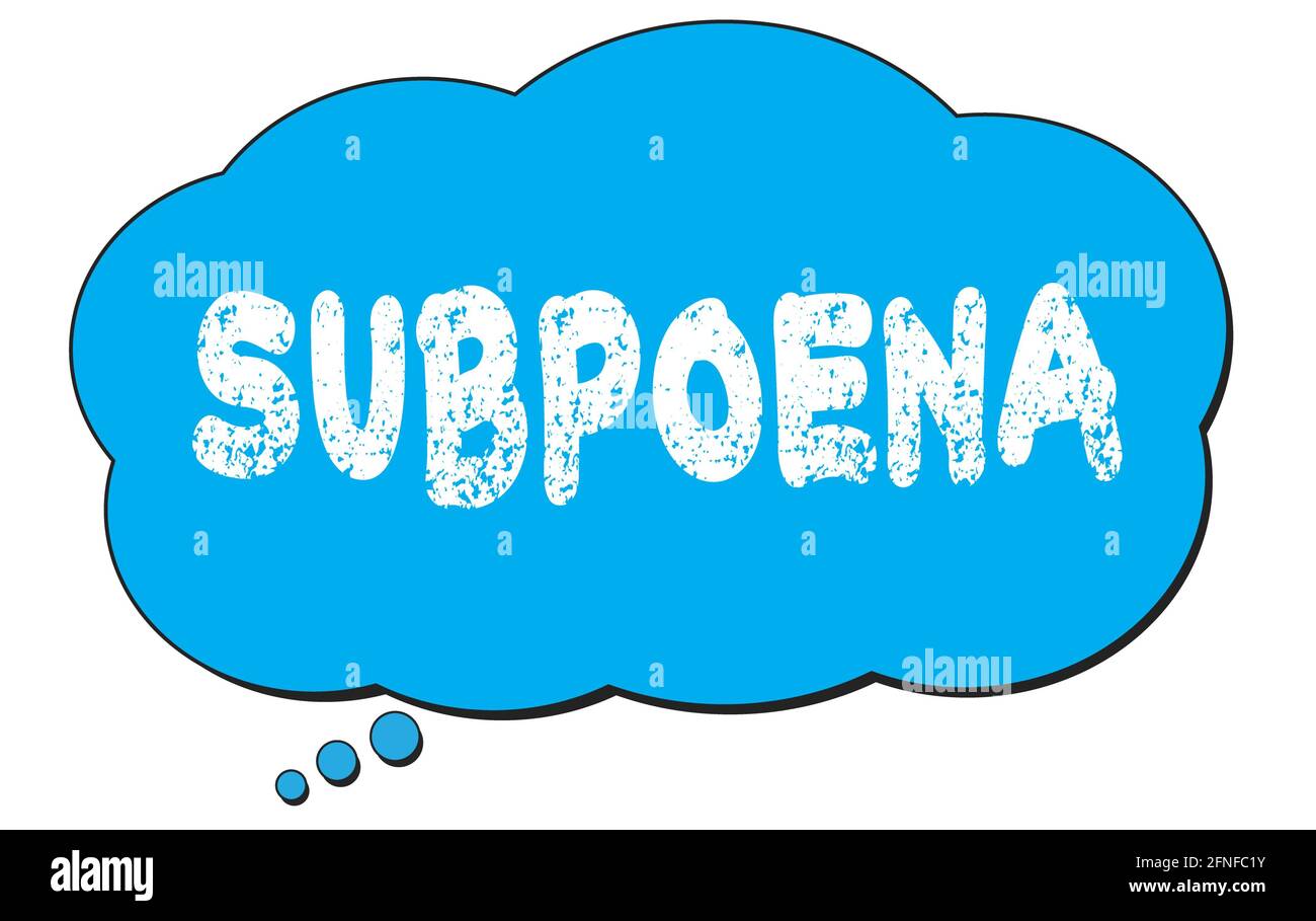 Subpoena hi-res stock photography and images - Alamy