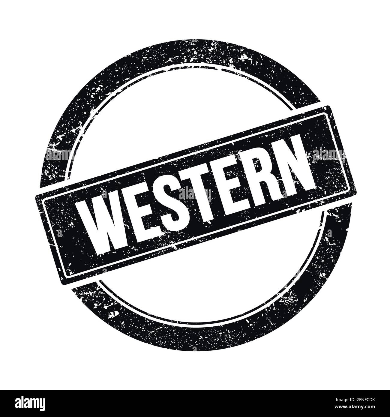Western text on black Cut Out Stock Images & Pictures - Alamy
