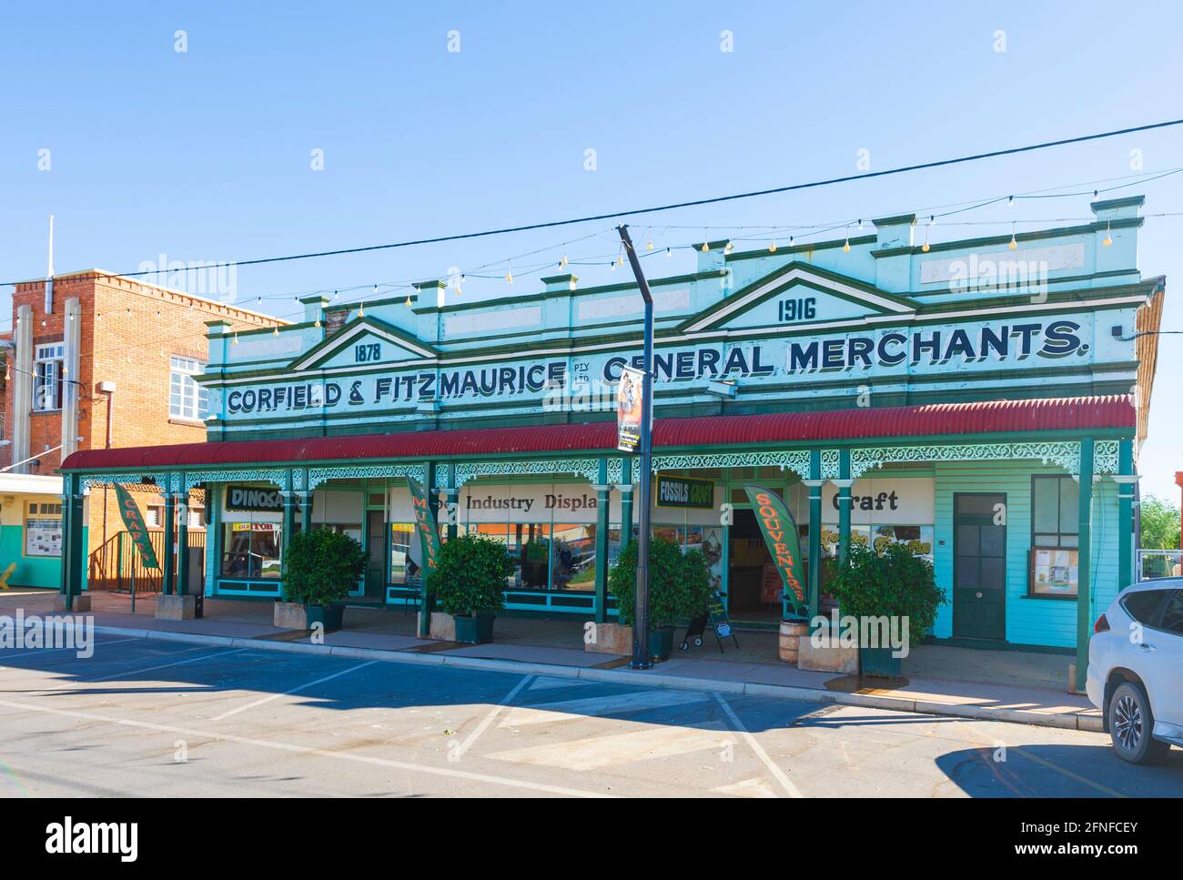 Historical Corfield & Fitzmaurice General Merchants store, 1878, in the ...