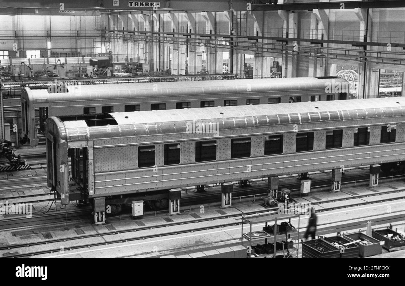 Shell of a long distance passenger train car, which is intended for the ...
