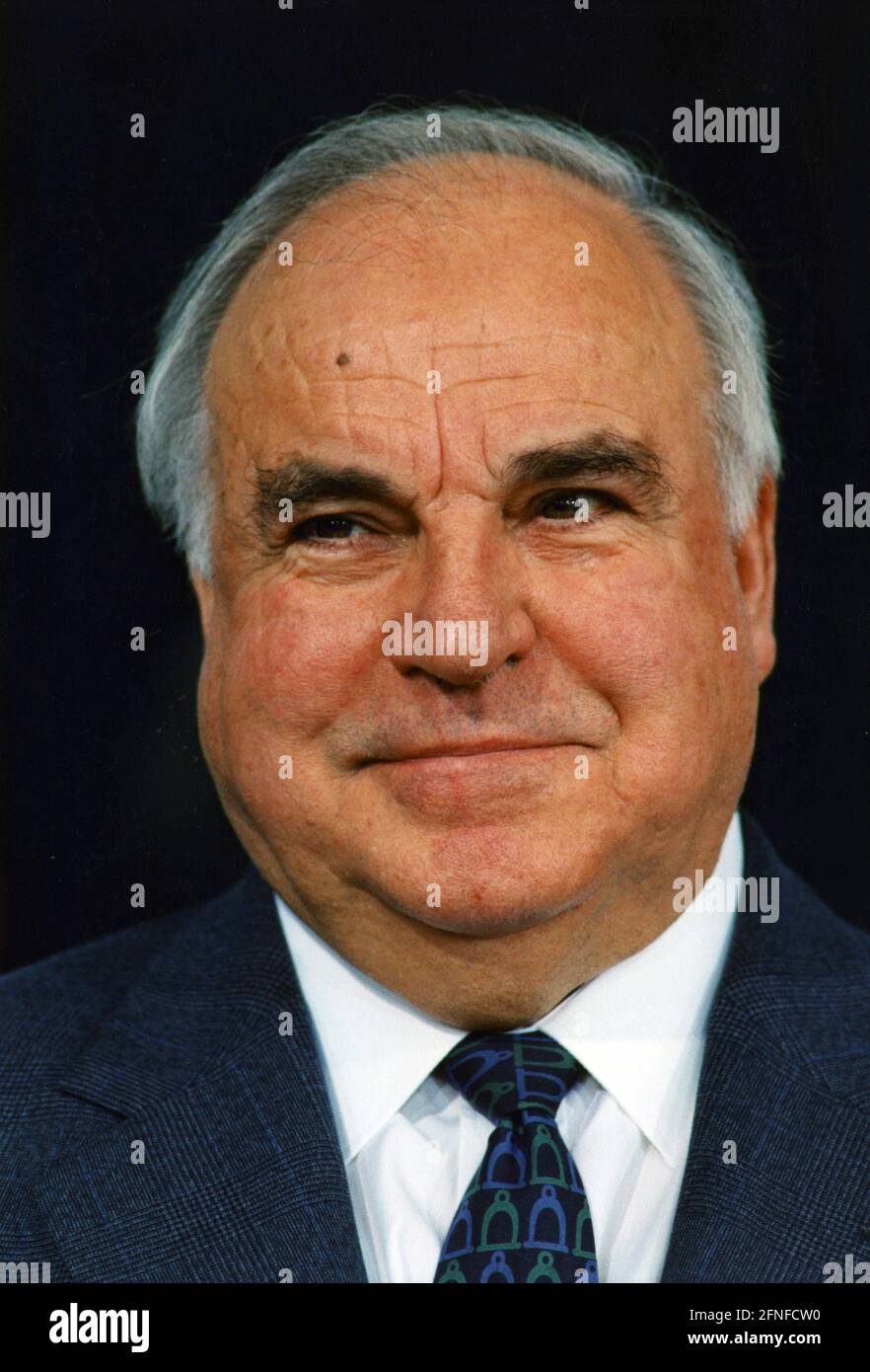 Portrait of CDU politician and German Chancellor Helmut Kohl ...
