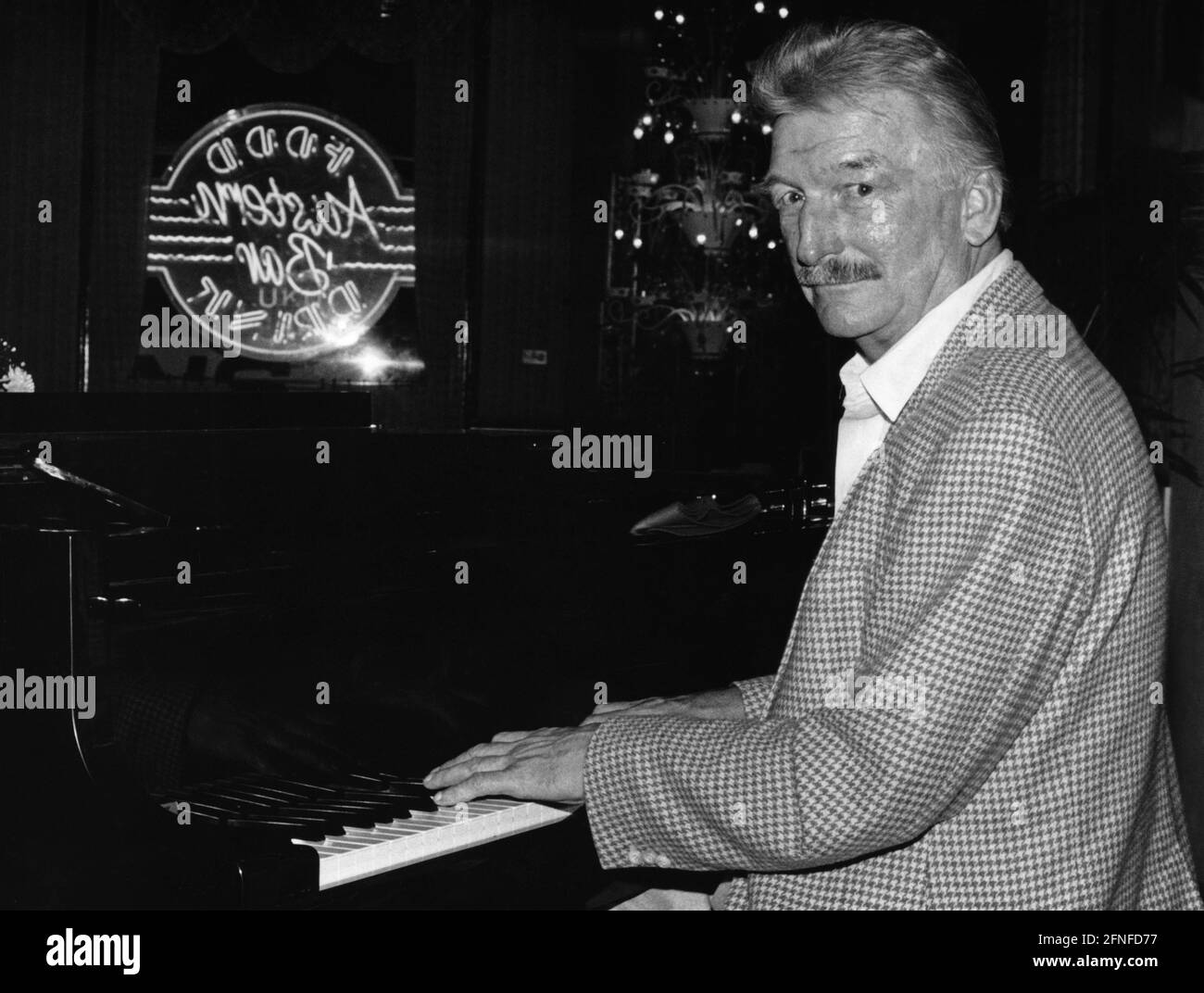 The Musician James Last At The Piano automated Translation Stock