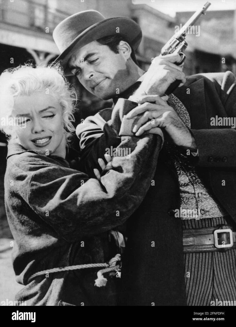 Marilyn monroe river of no return Black and White Stock Photos & Images ...