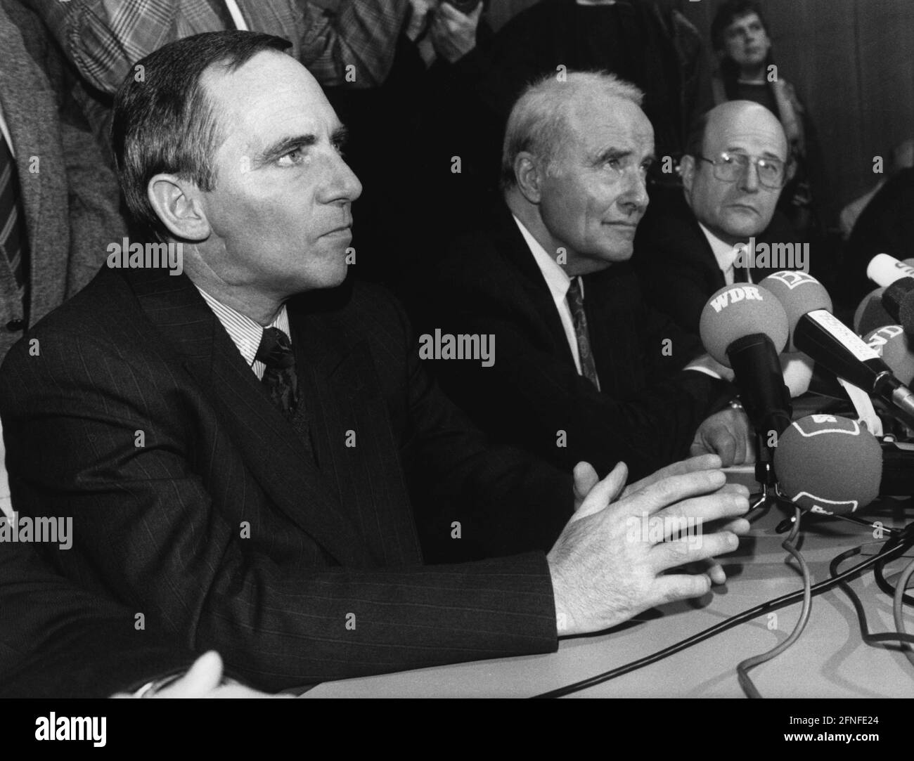 Wolfgang Schäuble with Alfred Dregger and state group leader Wolfgang ...