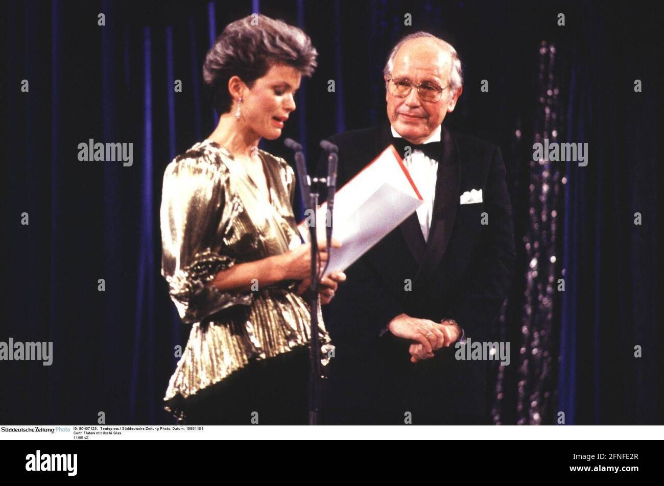 Curth Flatow with Uschi Glas. [automated translation] Stock Photo - Alamy